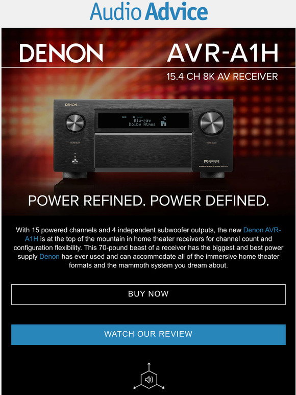 Audio Advice: NEW Denon AVR-A1H: The 70lb beast w/ 15 channels & 4 sub ...