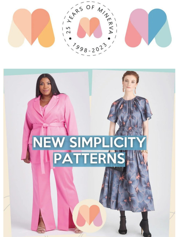 Minerva: New Simplicity Patterns - available now at Minerva | Milled