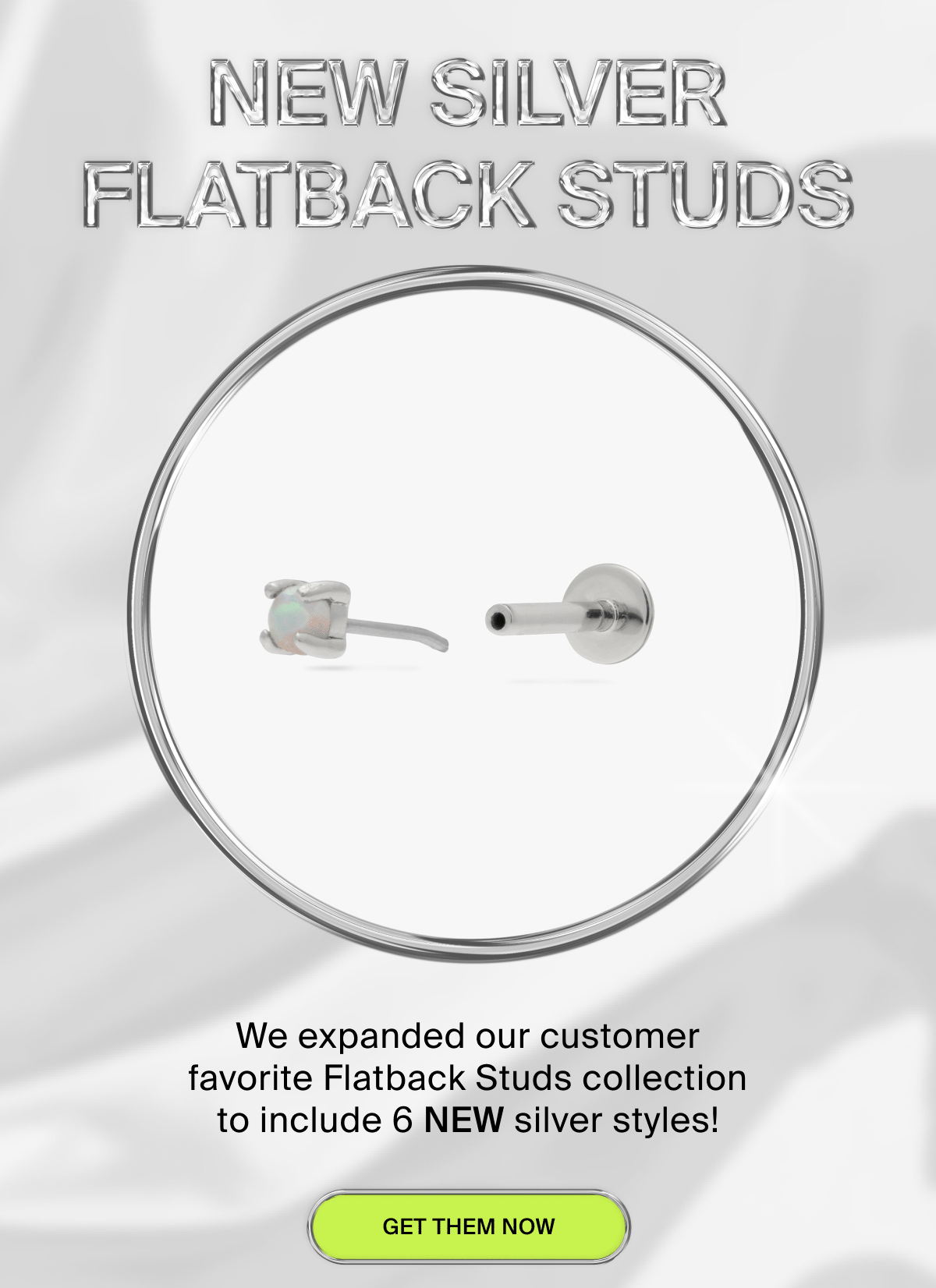 Studs: NEW Silver Flatback Studs?! Yes pls. | Milled