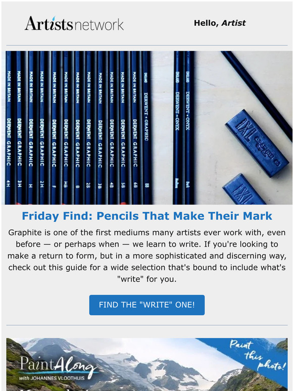 Artists Network: Friday Find: Pencils That Make Their Mark | Milled