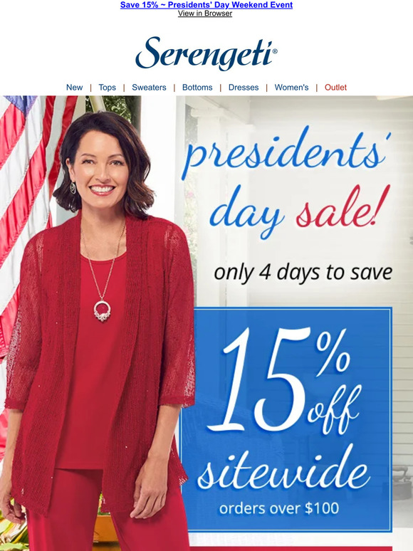 Serengeti Fashions: Savings of 15% ~ New Fashions & Styles ~ Let's Look ...