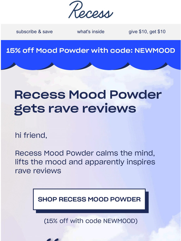 Recess: Recess Mood Powder ️ | Milled