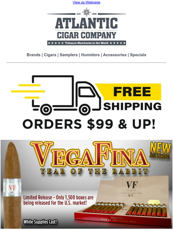 Atlantic Cigar Company: Just Landed - VegaFina Limited Edition VF Year ...