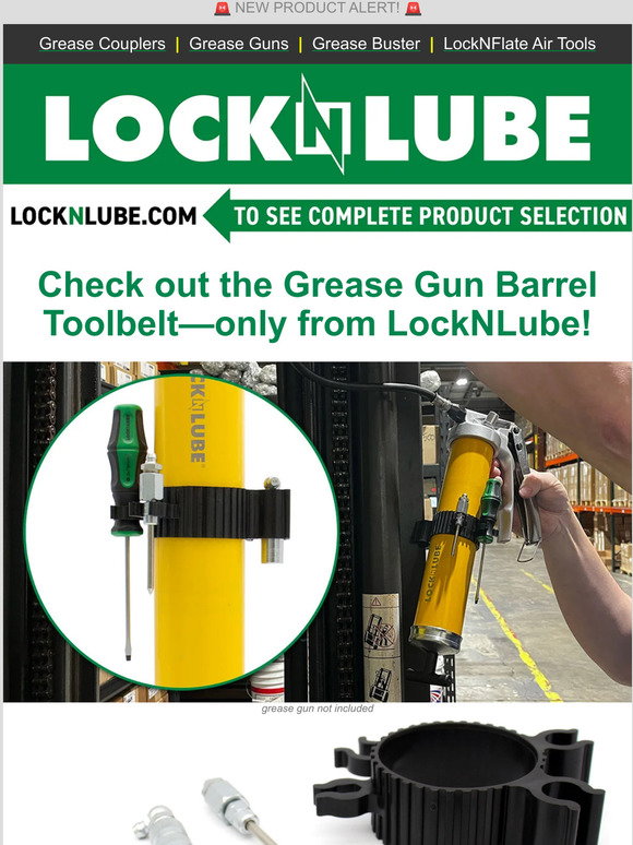 LockNLube: Check out the NEW Grease Gun Barrel Toolbelt! | Milled