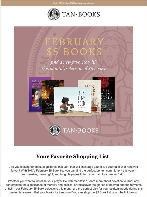 TAN Books: Great Books, Just for You | Milled