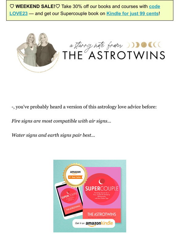 The Astrotwins 💖introducing The Supercouple Hub Free Relationship