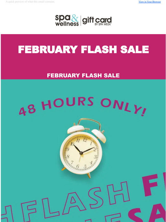 Spa Week: 48 Hour Flash Sale! $10 FREE For Every $25 Spent... | Milled