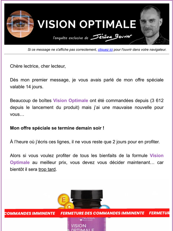 Cellinnov FR: [Vision Optimale] J’ai une mauvaise nouvelle pour vous | Milled