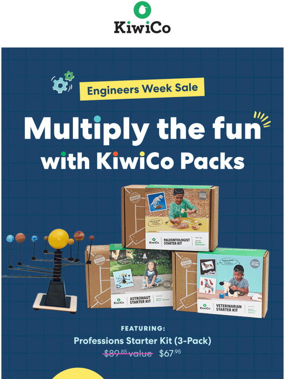 KiwiCo: Build a world of curiosity with 25% off KiwiCo packs | Milled