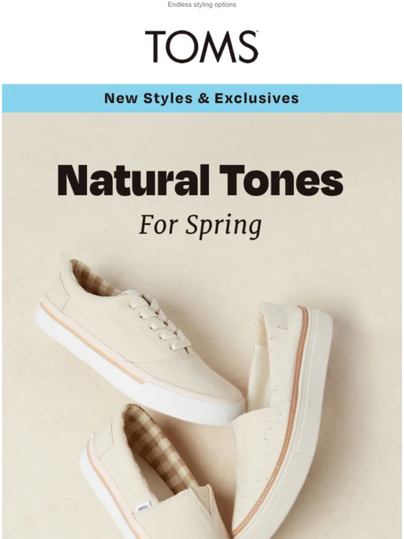 TOMS: Natural tone sneakers | Milled