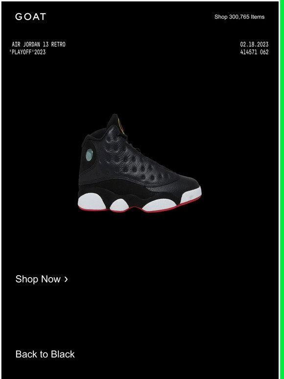 GOAT: [SEED] Just Dropped: Air Jordan 13 Retro 'Playoff' 2023 available ...