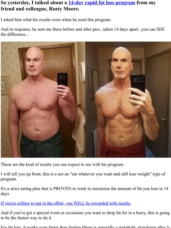 FitStep: What losing 10 lbs of FAT in 14 days really looks like ...