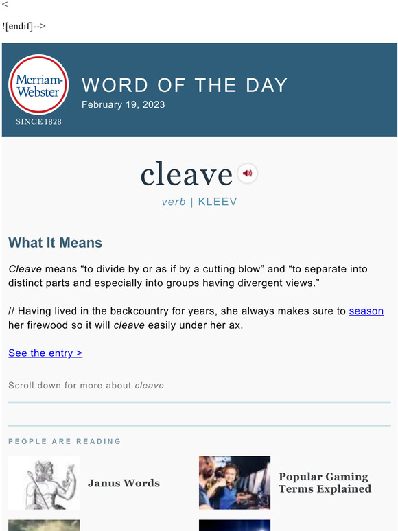 Spell It!: Cleave - plus, Janus Words | Milled