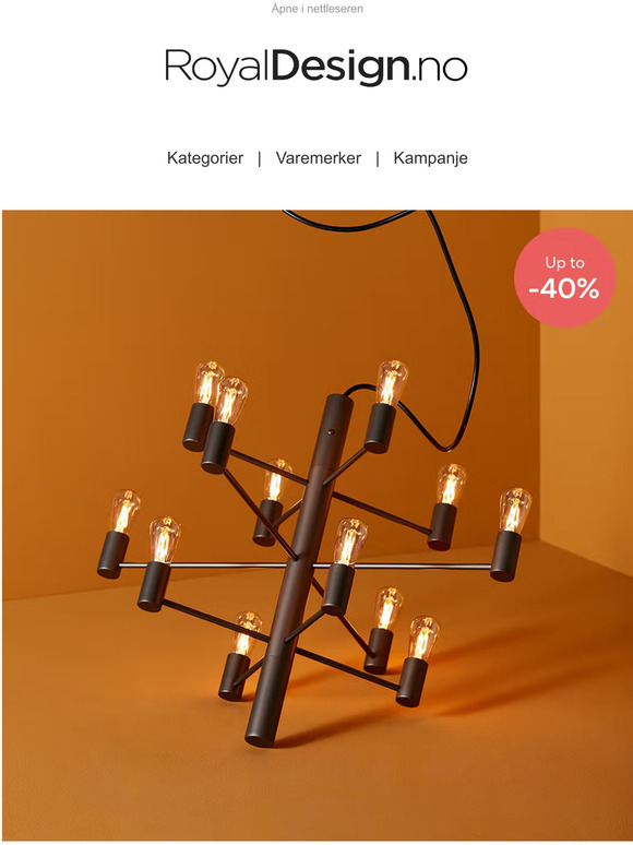 Royal Design: Designklassiker med opptil 40% rabatt | Milled