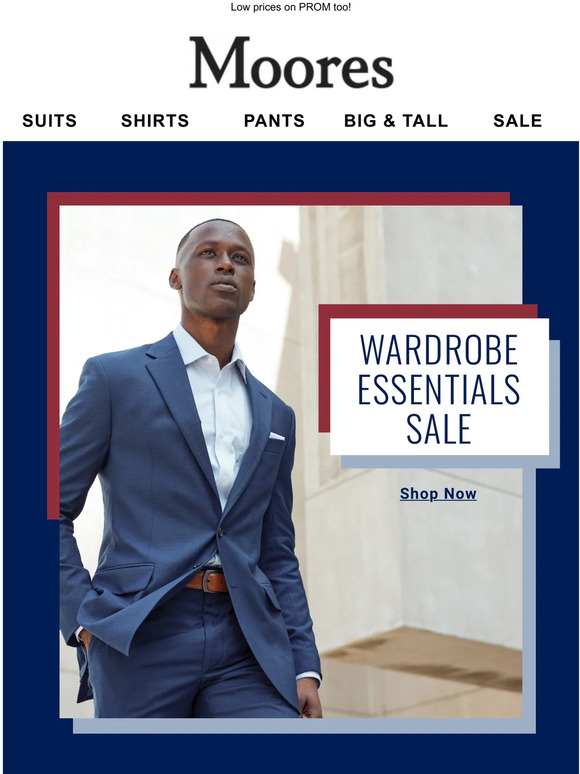 Moores Clothing: LAST DAY of the Wardrobe Essentials Sale | Milled