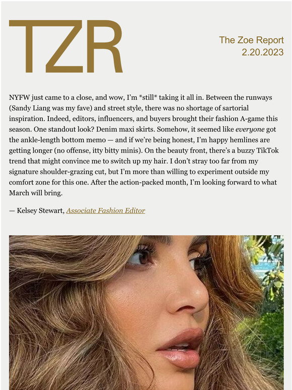 The Zoe Report: The "Butterfly" Haircut Is Taking Over 2023 & We're ...