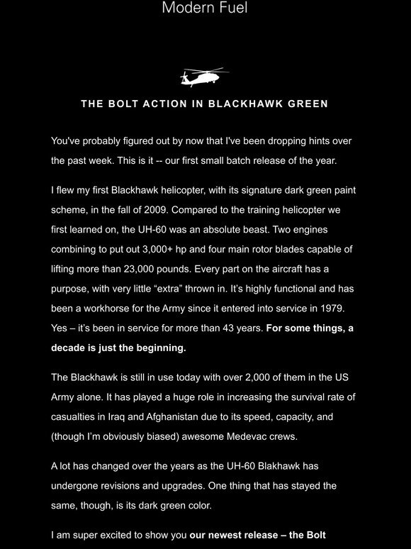 Modern Fuel: Speed and Style: Introducing the Blackhawk Green Edition ...