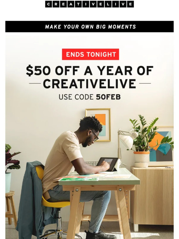 CreativeLive: Less money. More skills. Peek inside. | Milled