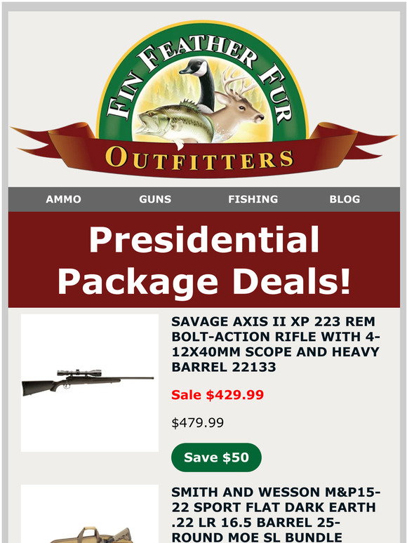 Fin Feather Fur Outfitters: Presidential Package Deals! | Milled