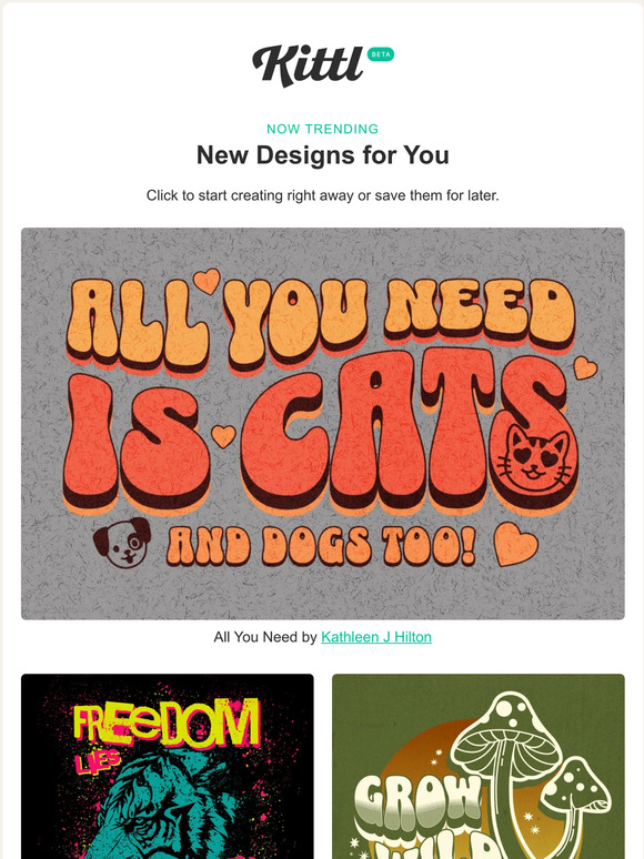 Kittl: Get inspired by the most popular templates of the week | Milled
