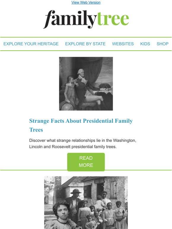 Family Tree Magazine: Strange Facts about Presidential Family Trees ...