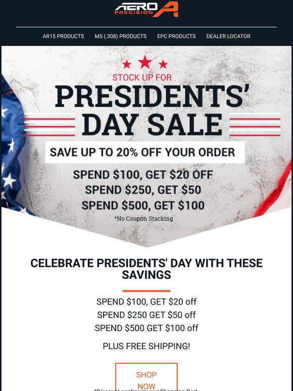 Aero Precision: Presidents' Day Deals You Can't-Miss! 💵 | Milled