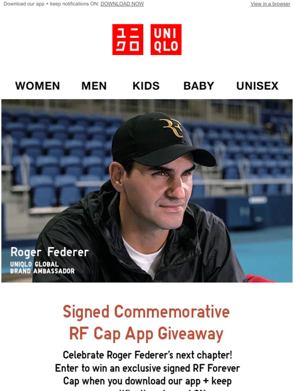 UNIQLO: Win a signed Commemorative RF Cap! | Milled