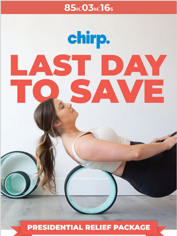 Chirp: 🇺🇸 Last Day to Build Back(s) Better 👉🏻 $65 off our Ultimate ...