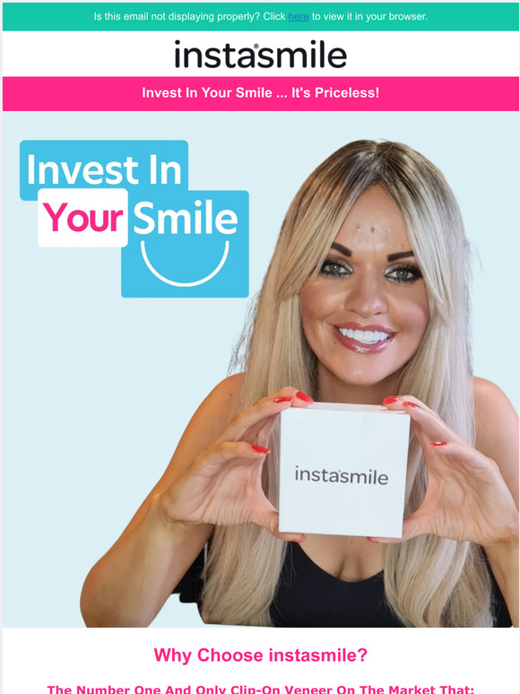 INSTAsmile: — Invest In Your Smile ... It's Priceless | Milled