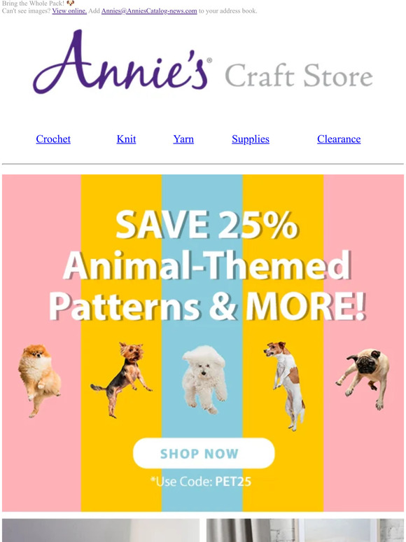 Annie's: Pawsome Deals! SAVE 25% on Animal-Themed Items! | Milled