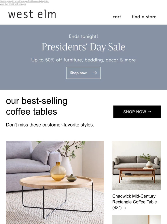 Pottery Barn Kids: Check out our best-selling coffee tables *Plus, LAST ...