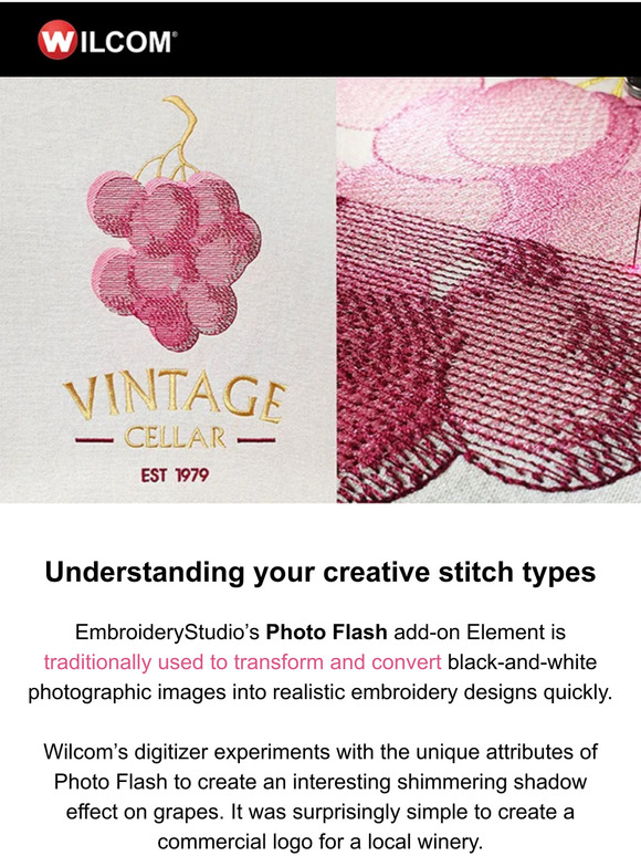 Wilcom: Understand your creative stitch types! | Milled
