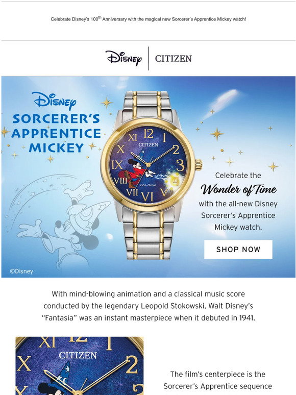 Citizen: Our newest Disney watch salutes the wizardry of “Fantasia ...