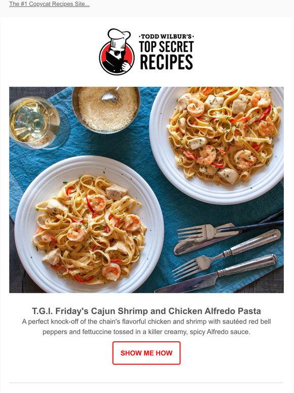 Top Secret Recipes: Make T.G.I. Friday's Cajun Shrimp and Chicken ...