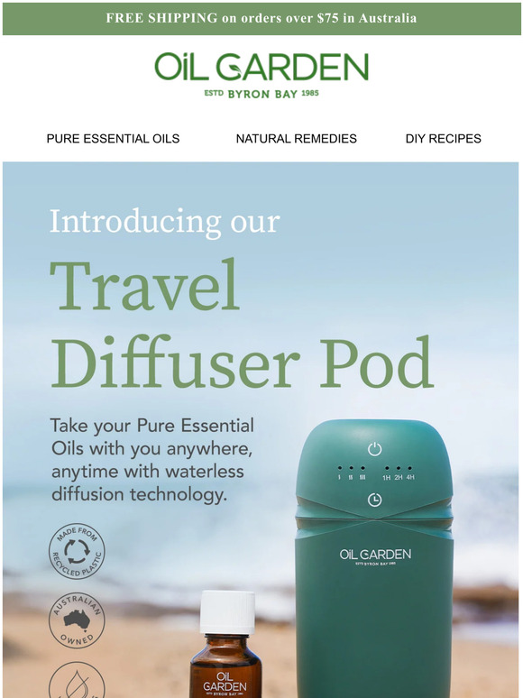 Oil Garden: 😍 Introducing the Travel Diffuser Pod | Milled