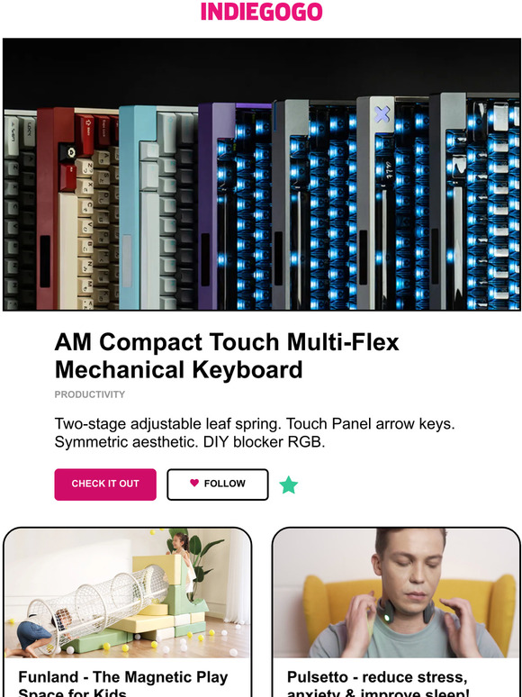 Indiegogo: This multi-flex keyboard has two-stage adjustable leaf ...