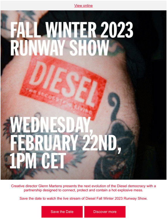 Diesel: Save the Date | Diesel Fall Winter 2023 Runway Show | Milled