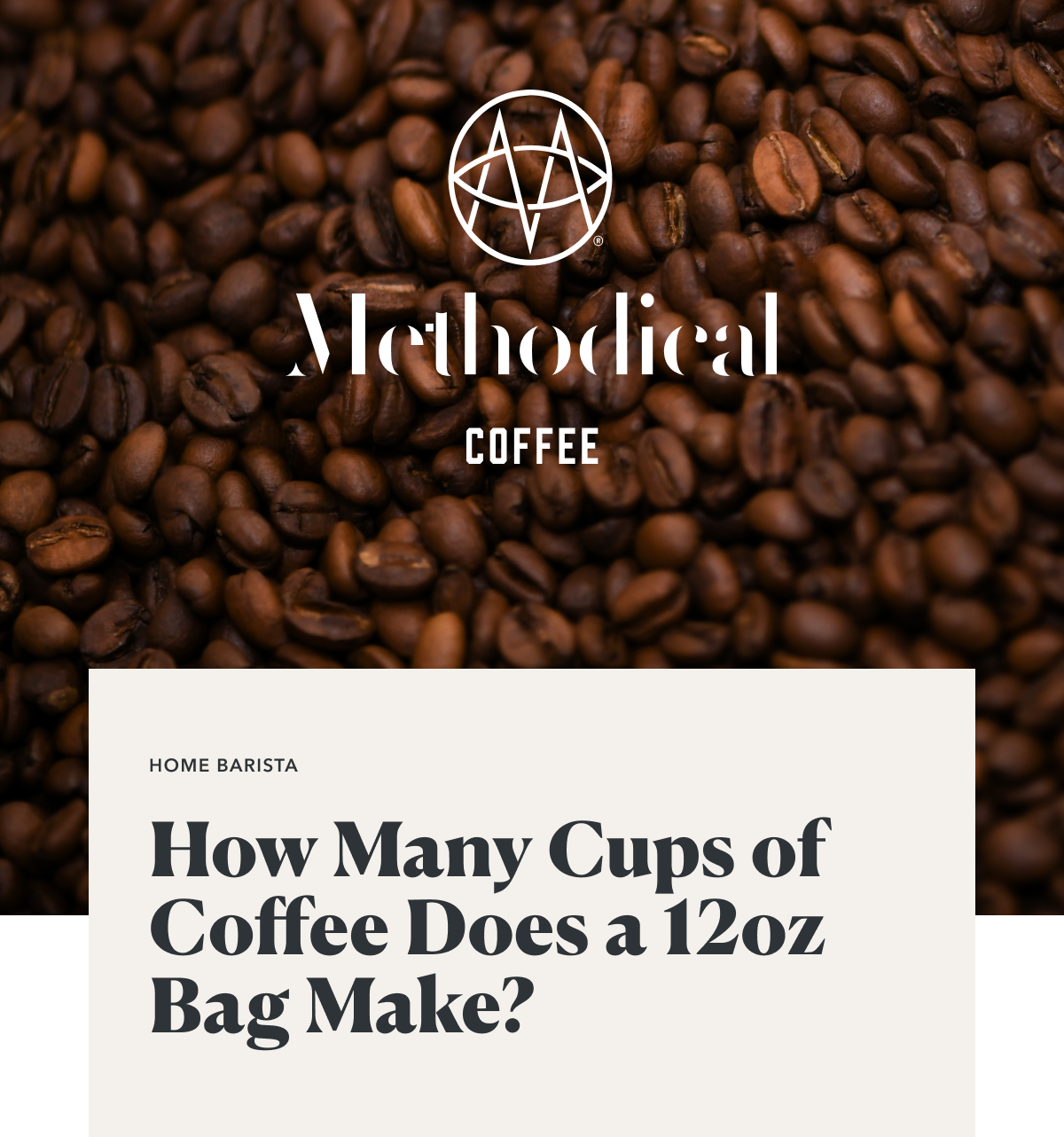 Methodical Coffee: ☕️ How Many Cups Does a 12oz Bag Make? | Milled