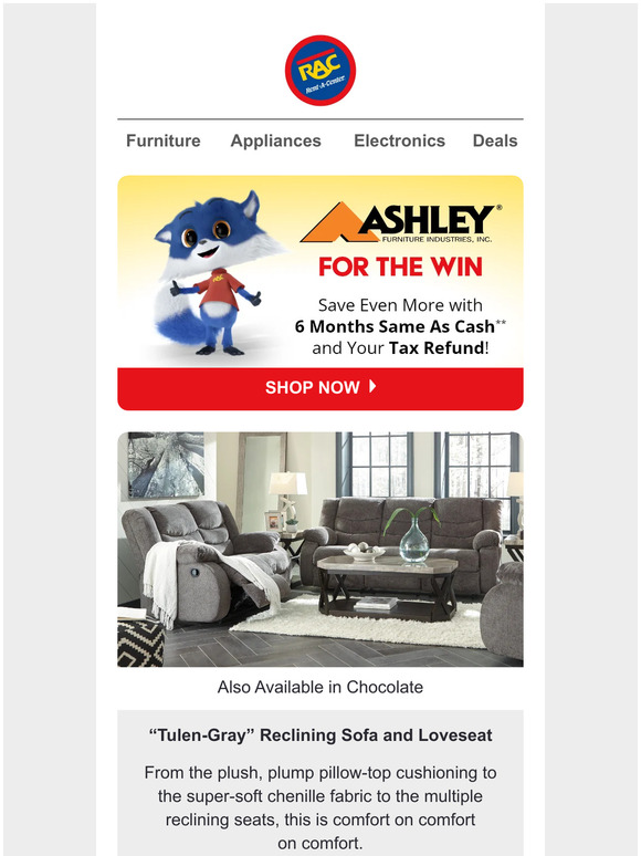 Rent-A-Center: 🙌 Full Ashley Furniture Bundles FTW | Milled