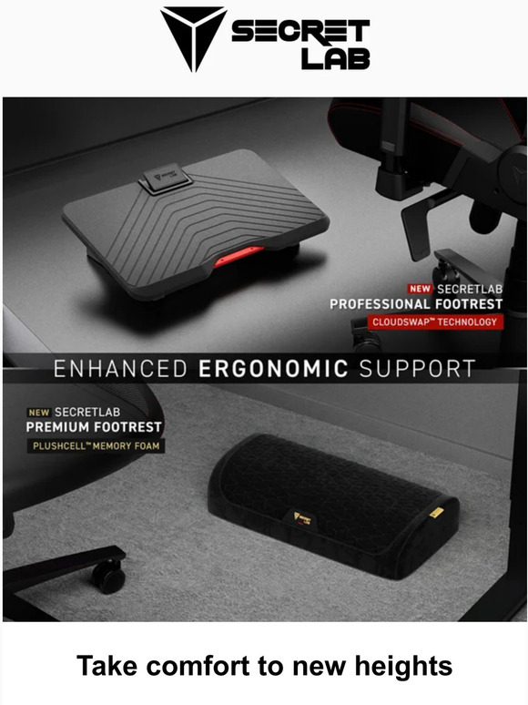 Secretlab: Introducing Secretlab Footrests | Milled
