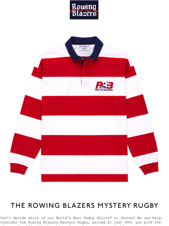 Rowing Blazers: Rowing Blazers Mystery Rugby | Milled