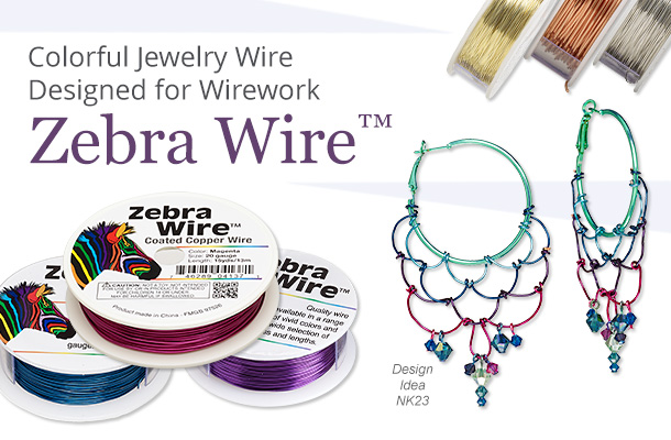 Fire Mountain Gems: Go Wild with Zebra Wire - Colorful Jewelry Wire ...
