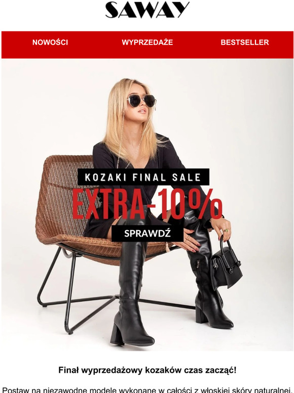 Saway PL: Finałowa wyprzedaż kozaków z SAWAY.PL | Milled