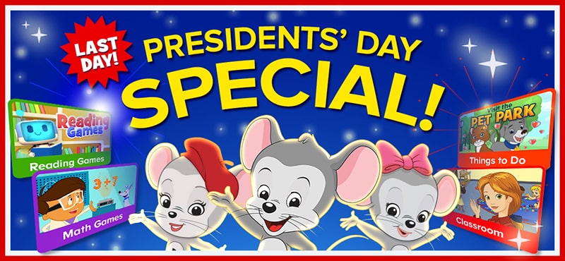 ABCmouse: LAST DAY! Presidents' Day Special! 🇺🇸 | Milled