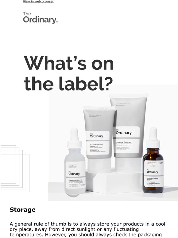 The Ordinary: The Ordinary label–unraveled. | Milled