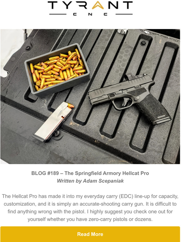 TyrantCNC: The Springfield Armory Hellcat Pro - Tyrant CNC Approved! | Milled
