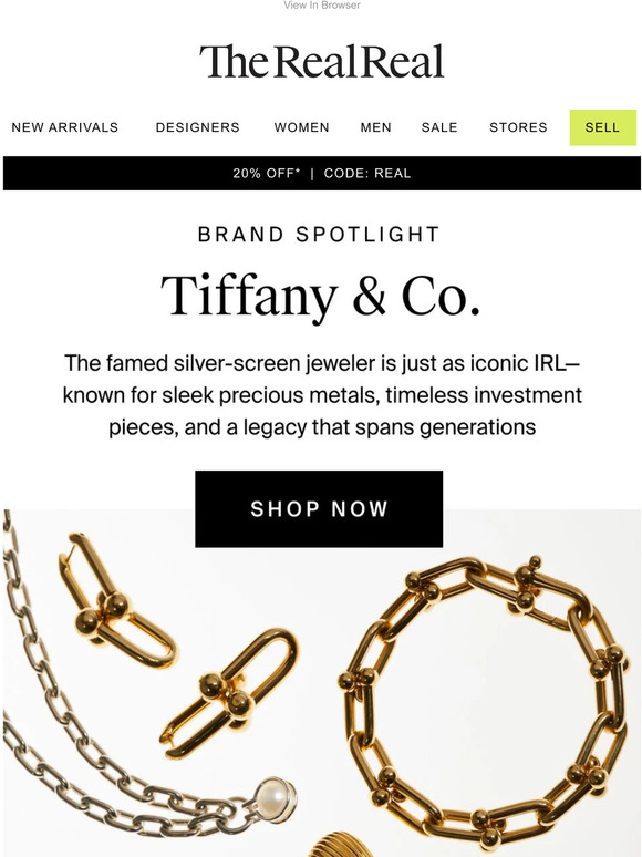 The RealReal: Tiffany & Co. is just as iconic IRL | Milled