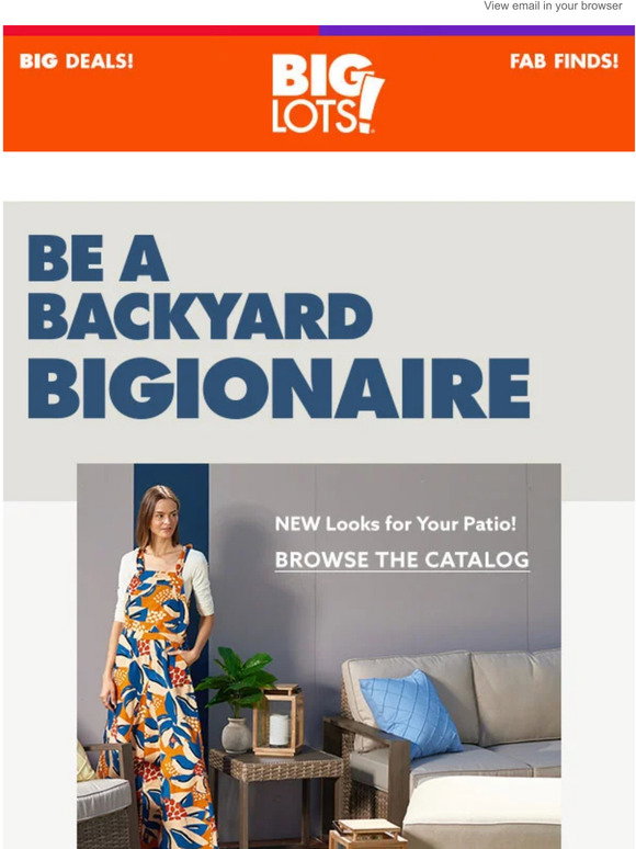 Big Lots: 🌻NEW Patio perfection with 20% OFF Broyhill | Milled
