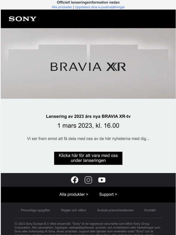 Sony: Är du redo att se 2023 års nya tv-utbud? | Milled