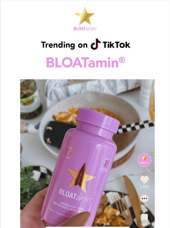 Hairtamin: Trending on TikTok: BLOATamin 💜 | Milled